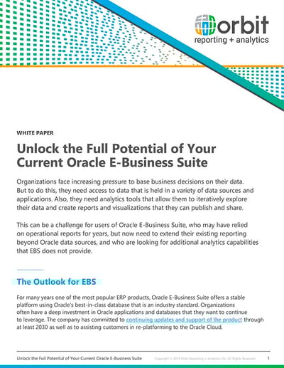 Request Pricing - Orbit Reporting + Analytics